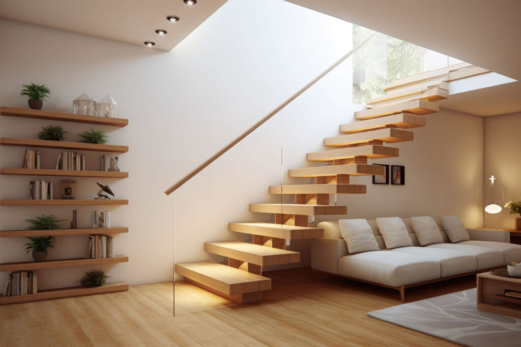 Wunderbar Offene Treppe Schliessen Bild